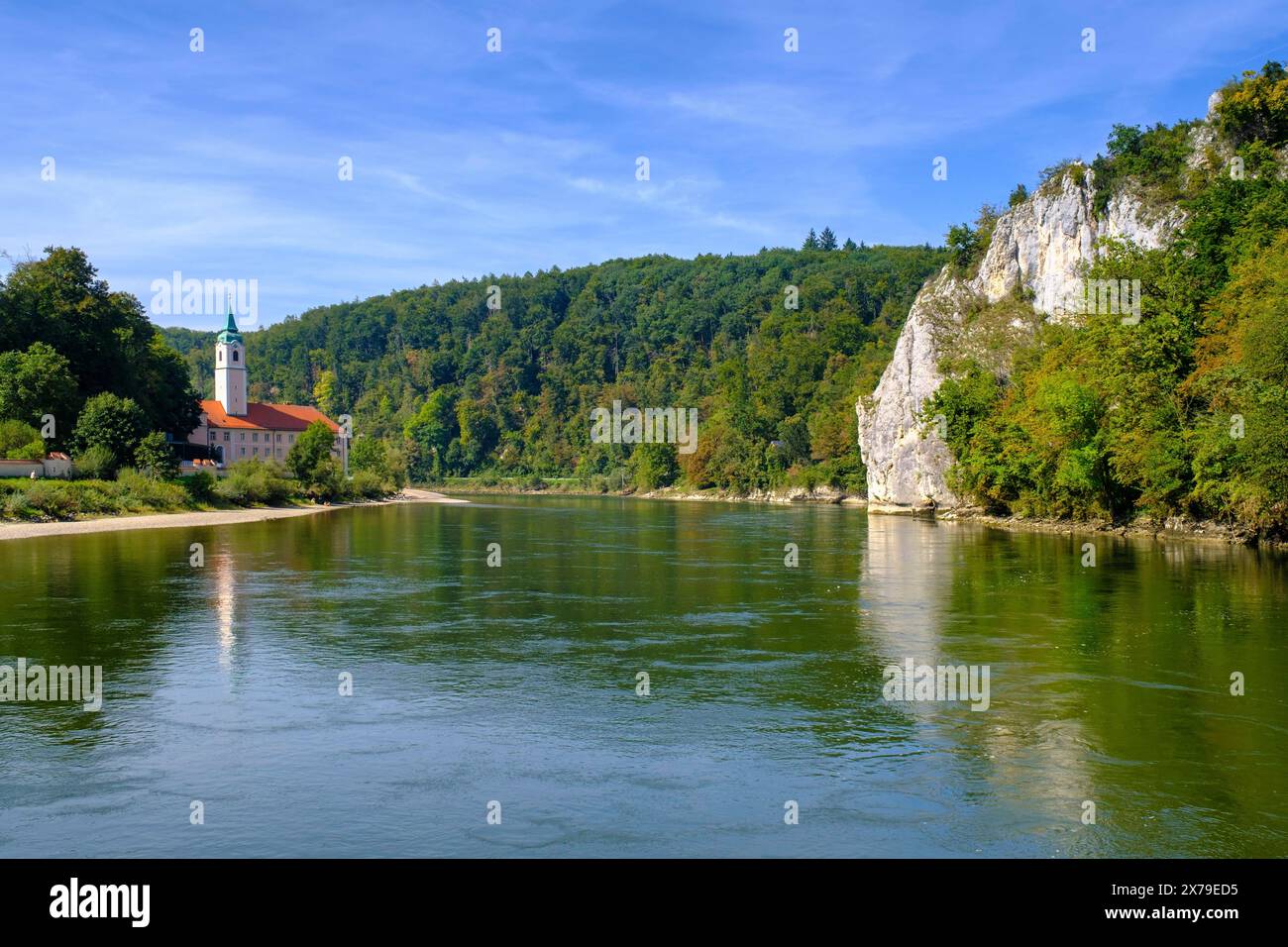 Weltenburg Monastery on the Danube, Danube Gorge, Weltenburger Enge ...