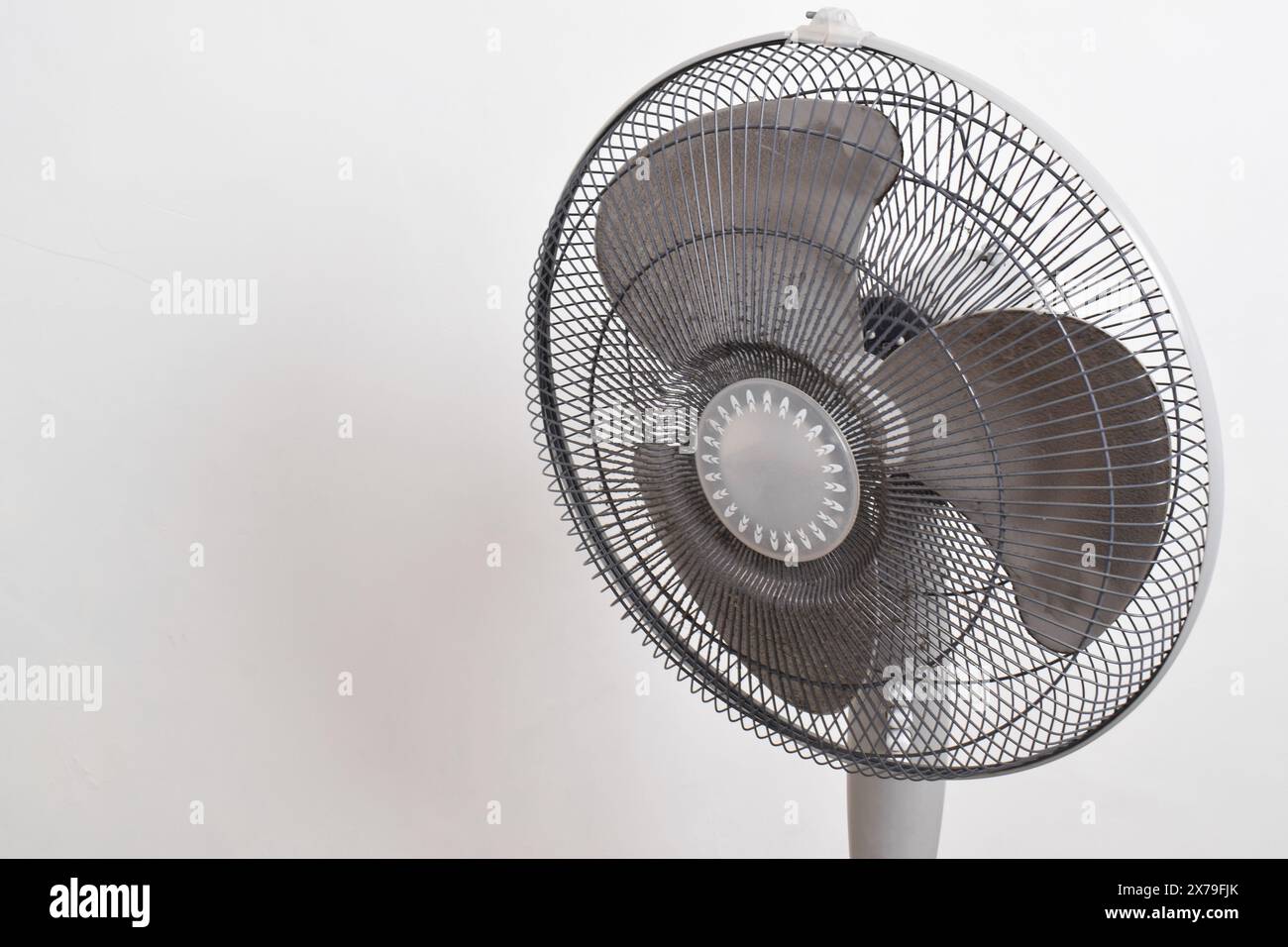 Dirty dust in the fan impacts the air, allergies to health. Dirty dust ...