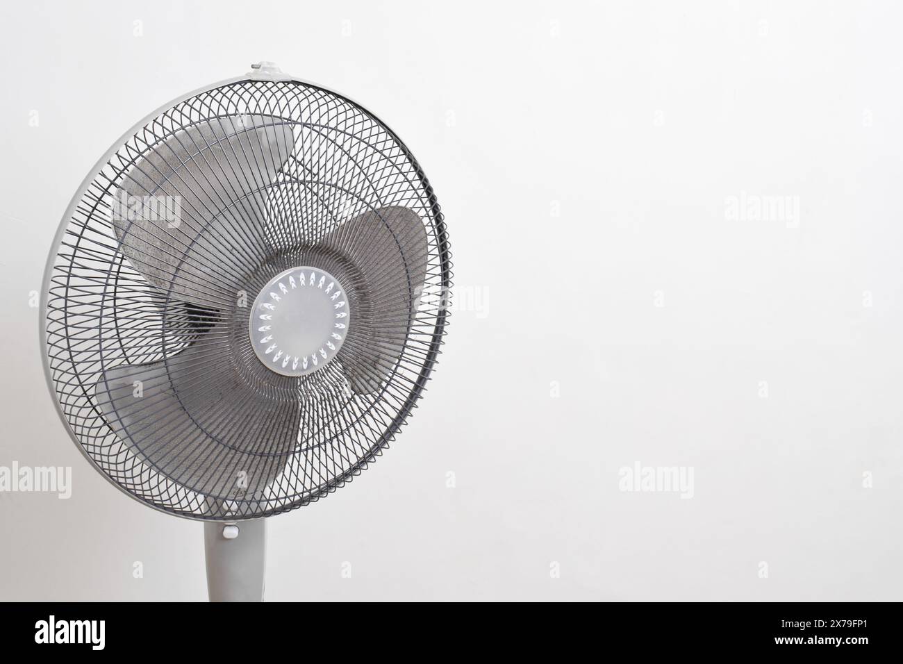 Dirty dust in the fan impacts the air, allergies to health. Dirty dust ...