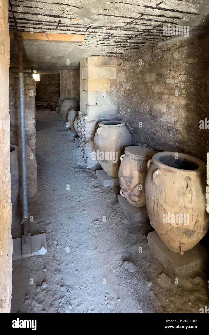View into above with modern concrete ceiling protected historical ...