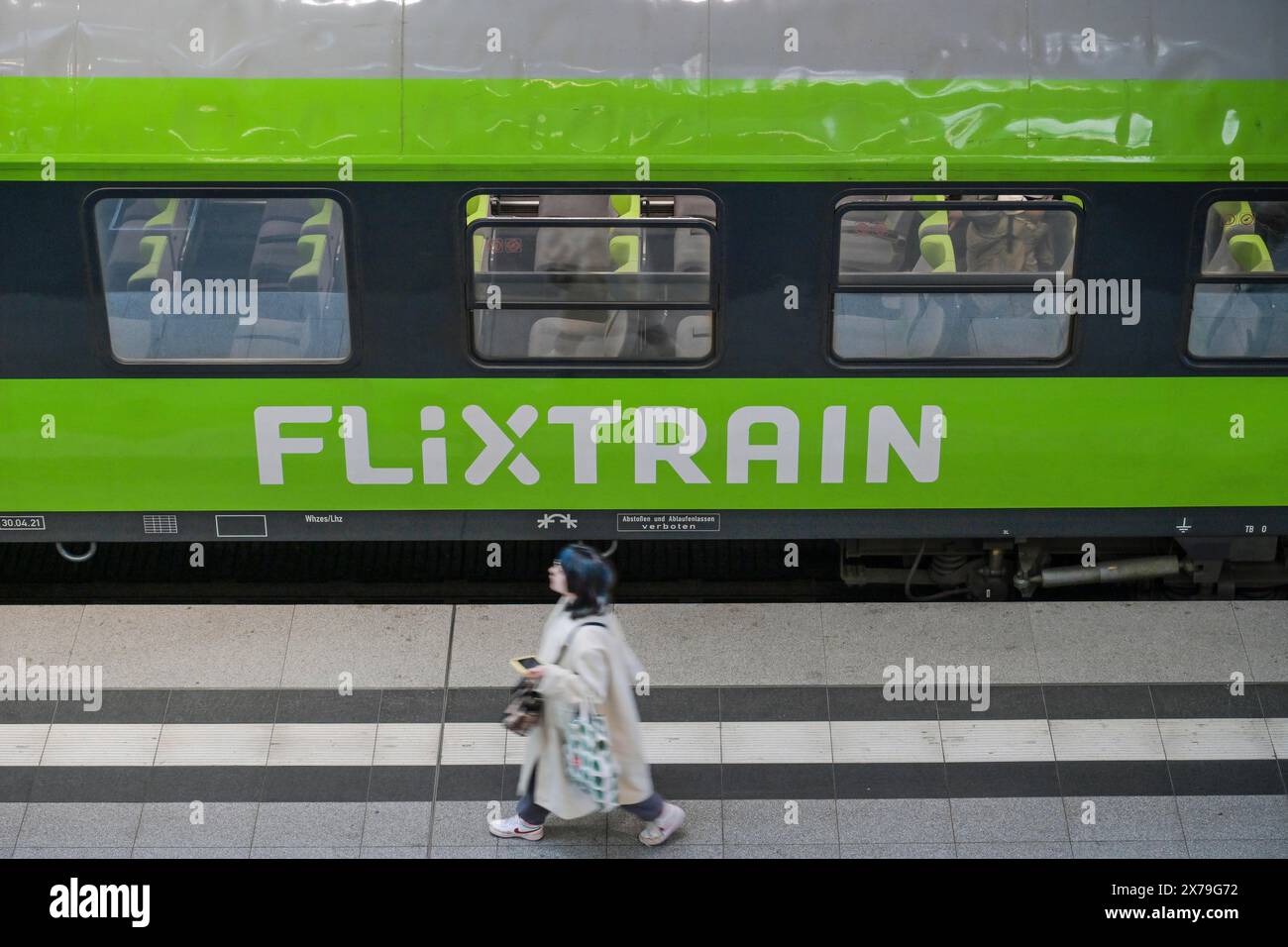 Flixtrain, platform, central station, Berlin, Germany Stock Photo - Alamy