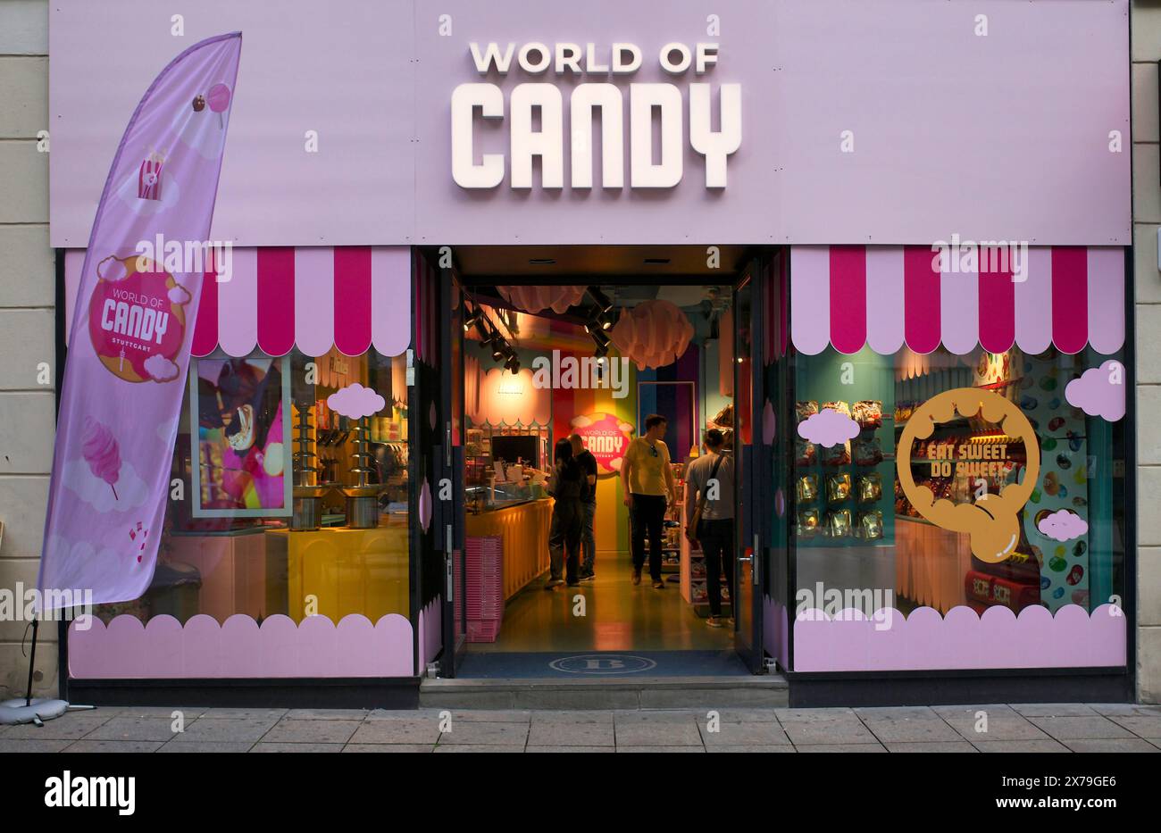 Franchise chain, World of Candy, candy shop, pedestrian zone ...