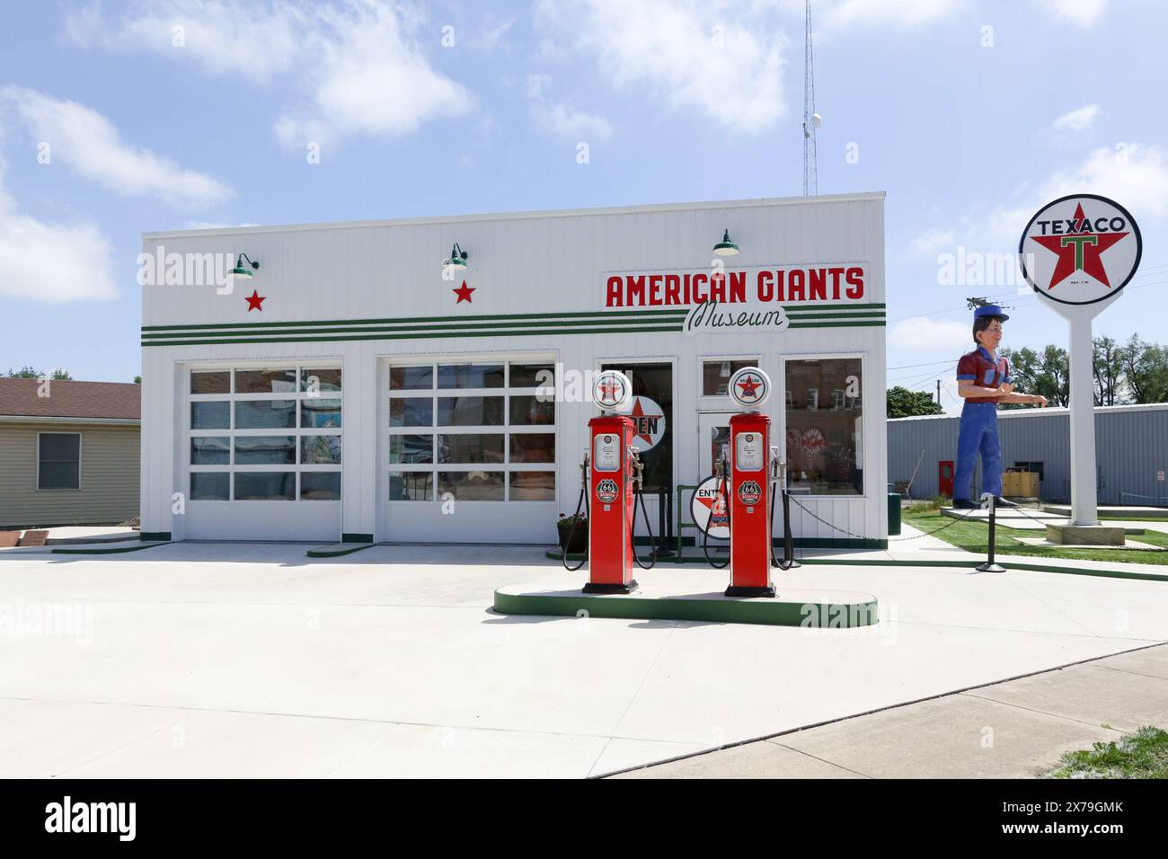 American Giants Museum in Downtown, Atlanta, Illinois Stock Photo - Alamy