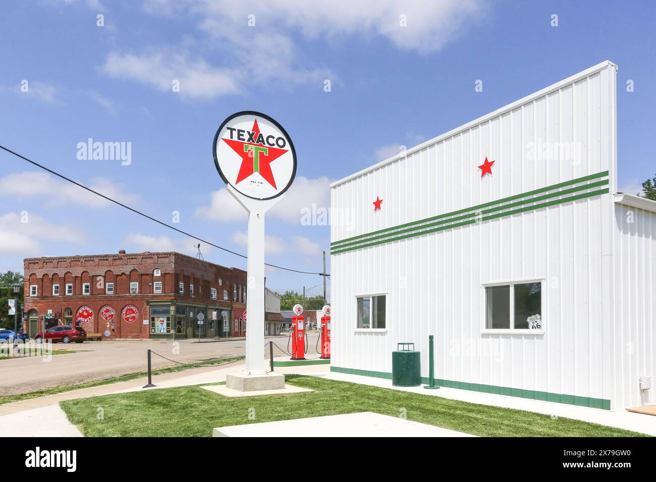 American Giants Museum in Downtown, Atlanta, Illinois Stock Photo - Alamy