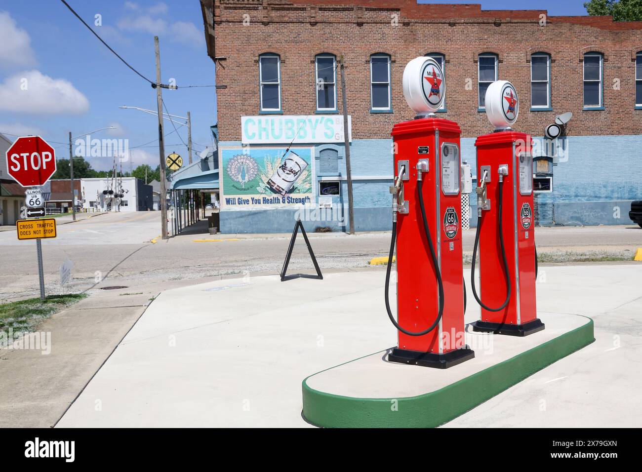 American Giants Museum in Downtown, Atlanta, Illinois Stock Photo - Alamy