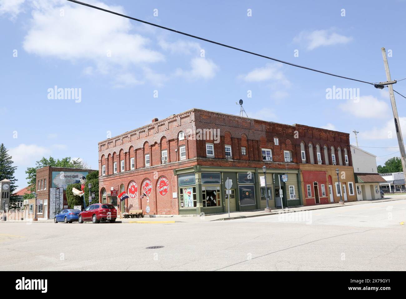 Downtown, Atlanta, Illinois Stock Photo - Alamy