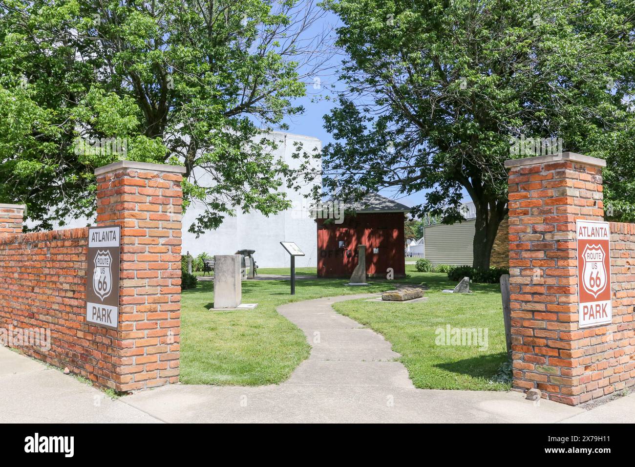 City park, Atlanta, Illinois Stock Photo - Alamy