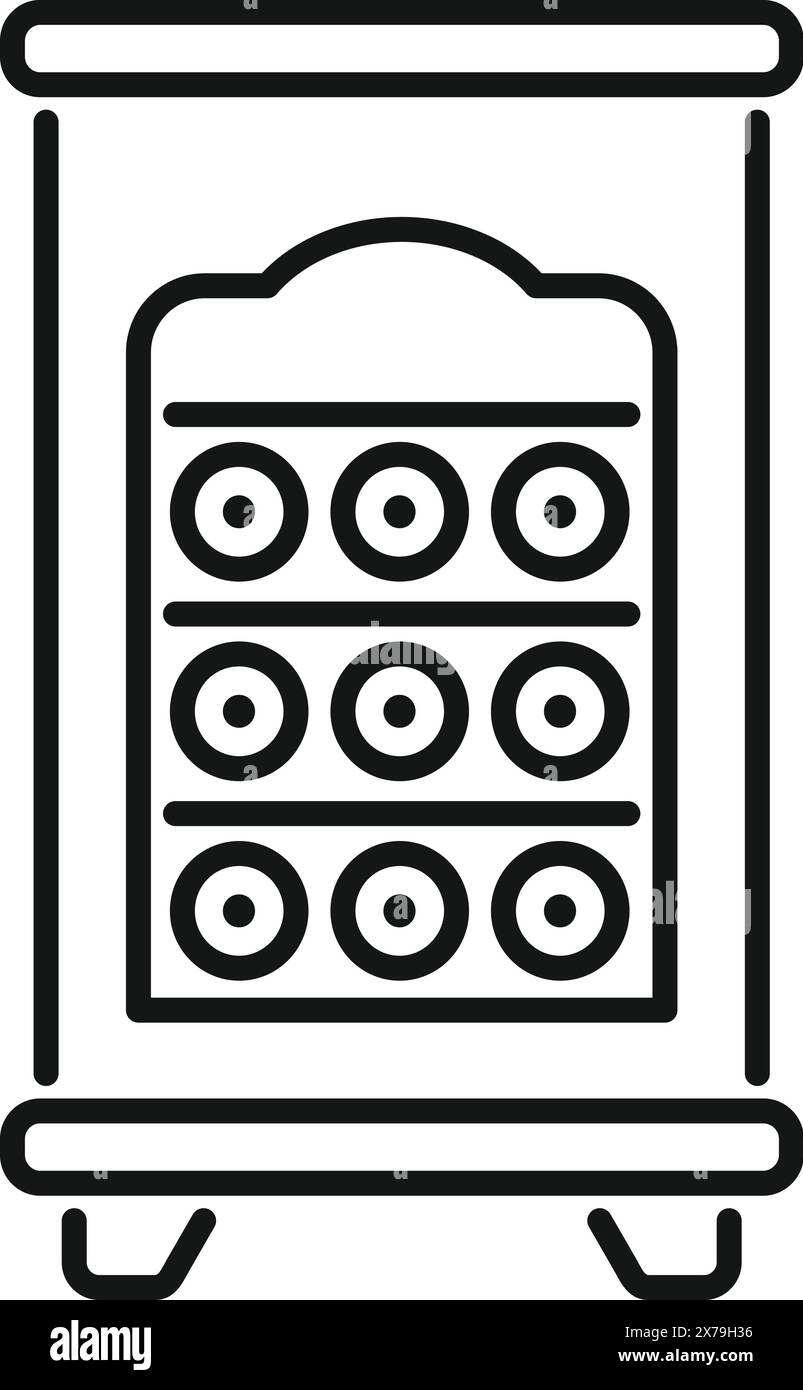 Black and white line art vector illustration of an abacus, perfect for ...
