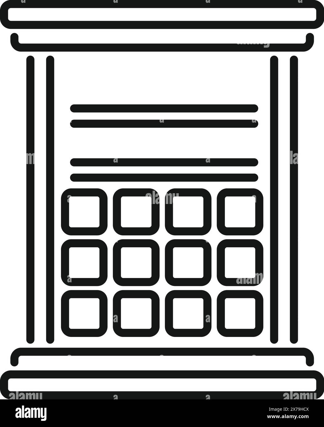 Black and white vector line drawing of an ancient column, perfect for ...