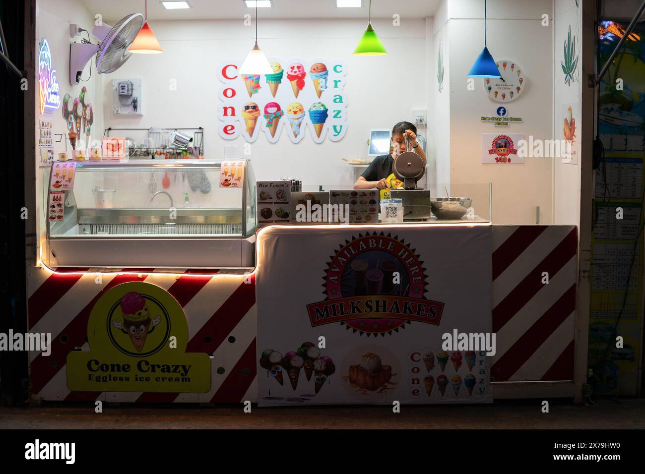 PHUKET, THAILAND - APRIL 25, 2023: Cone Crazy Ice Cream as seen in ...