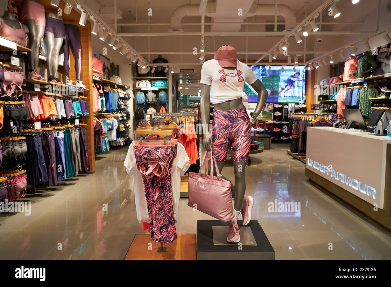 PHUKET, THAILAND - APRIL 30, 2023: dressed mannequin displayed at Under ...