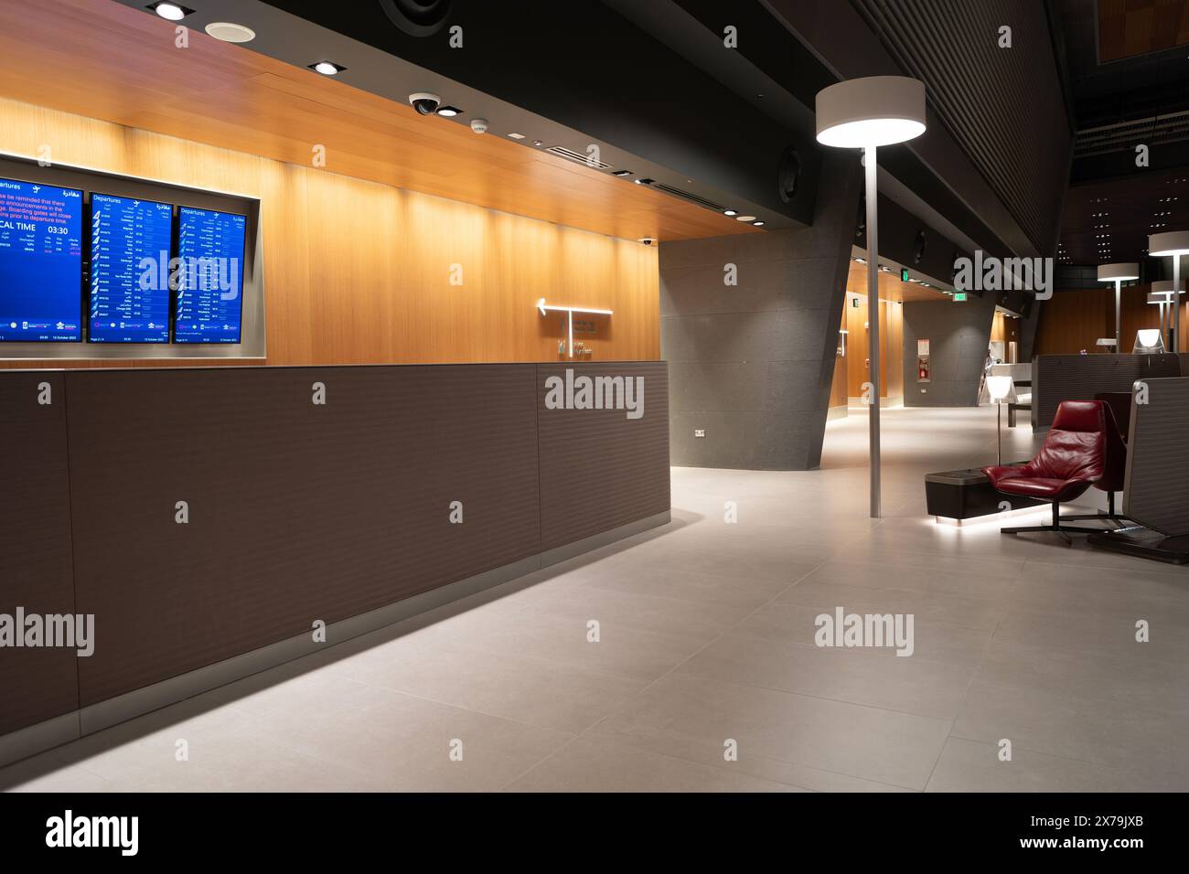 DOHA, QATAR - OCTOBER 13, 2023: Platinum and Gold Lounge - North at ...