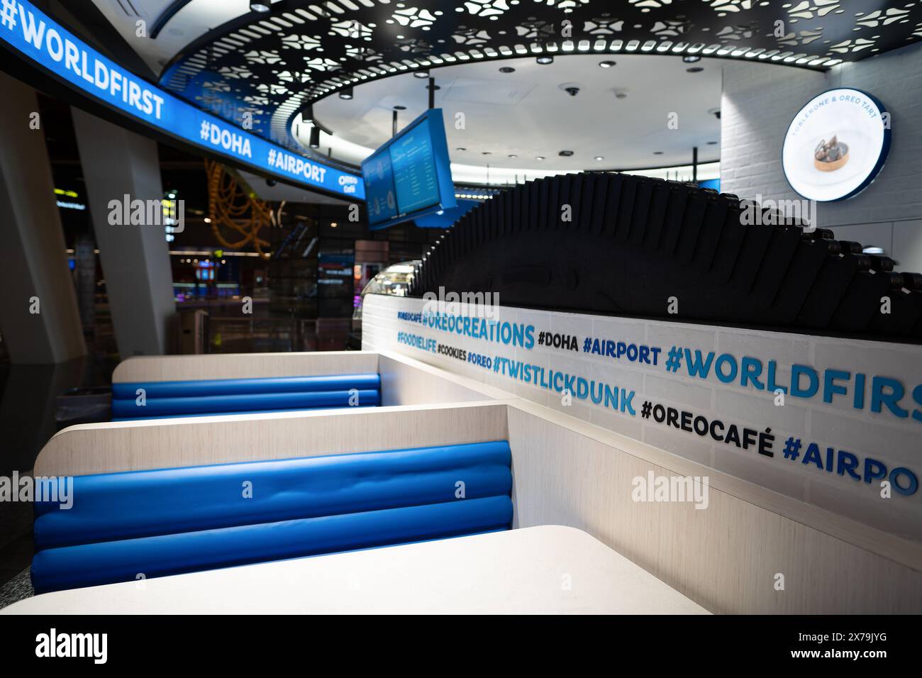 DOHA, QATAR - OCTOBER 13, 2023: Oreo Cafe at Hamad International ...