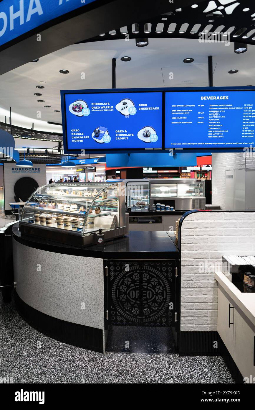 DOHA, QATAR - OCTOBER 13, 2023: Oreo Cafe at Hamad International ...