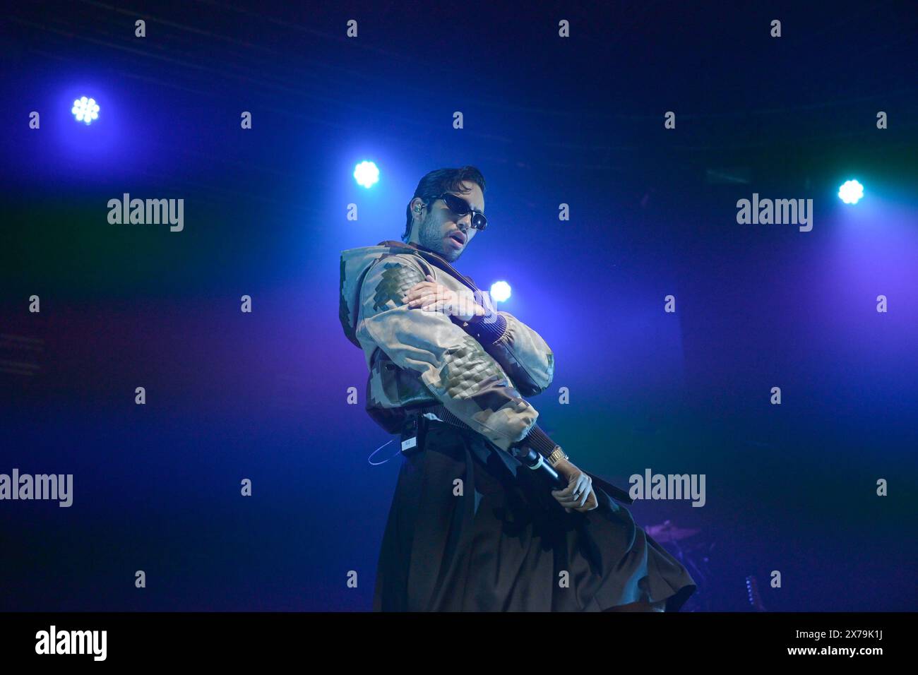 Italian singer Mahmood performs live on stage at Le Fabrique for the ...