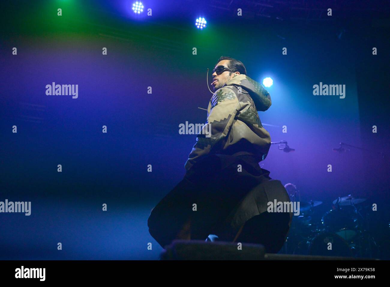 Italian singer Mahmood performs live on stage at Le Fabrique for the ...