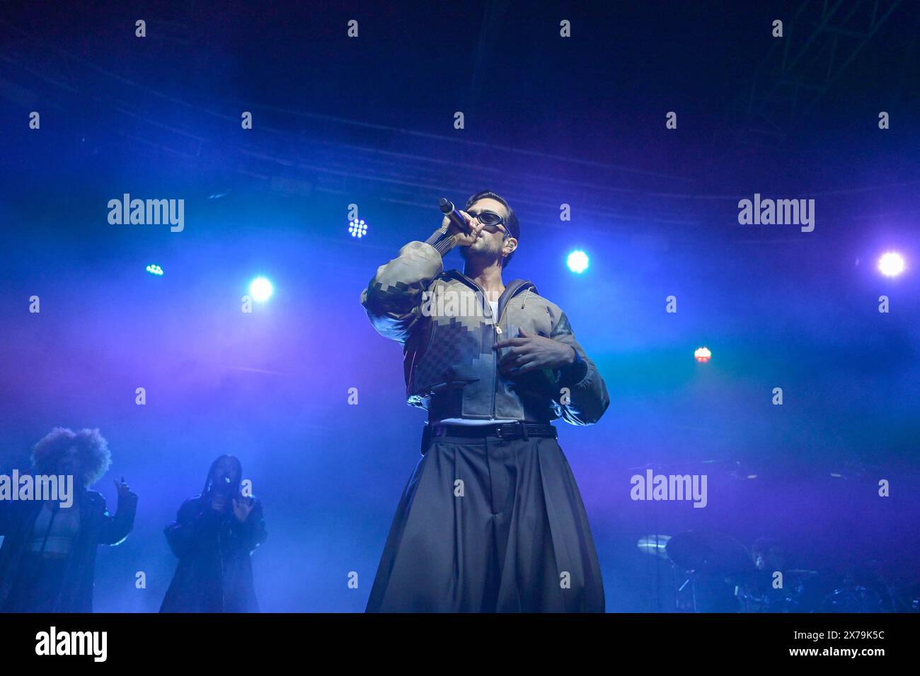 Italian singer Mahmood performs live on stage at Le Fabrique for the ...