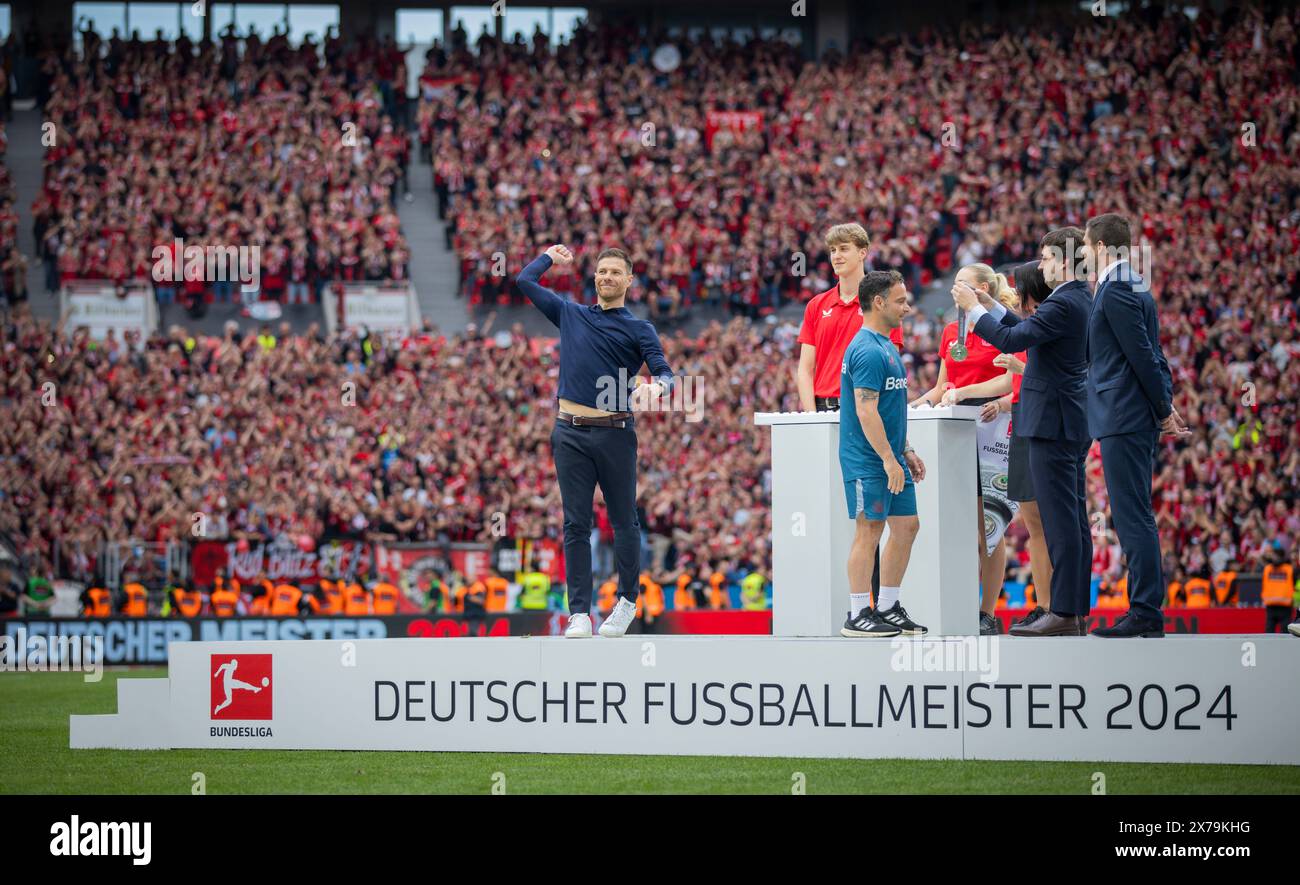 Leverkusen, Germany. 18th Mai 2024. Deutscher Fussballmeister Trainer ...