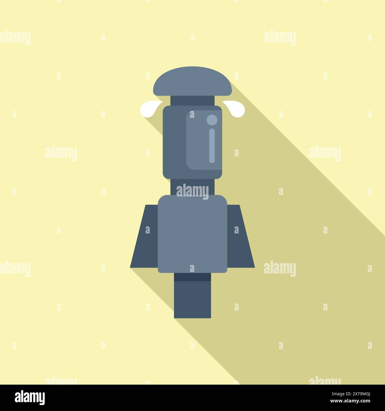 Illustration of a modern chef robot with artificial intelligence ...