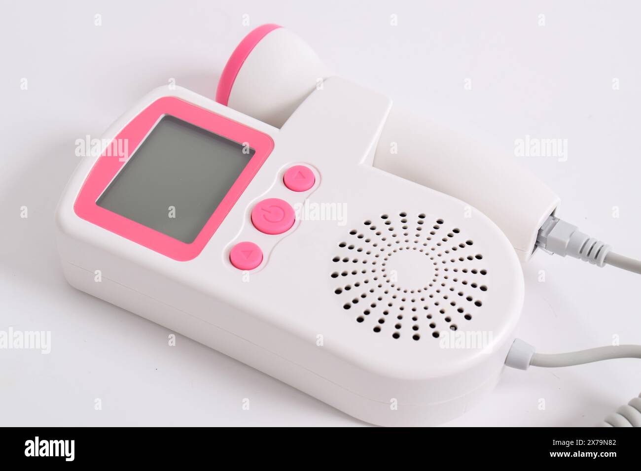 Medical equipment. Fetal doppler isolated on white background, Doppler ...