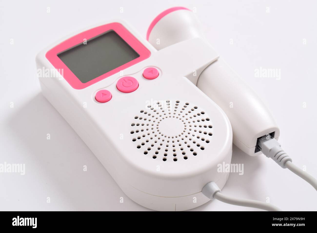 Medical equipment. Fetal doppler isolated on white background, Doppler ...