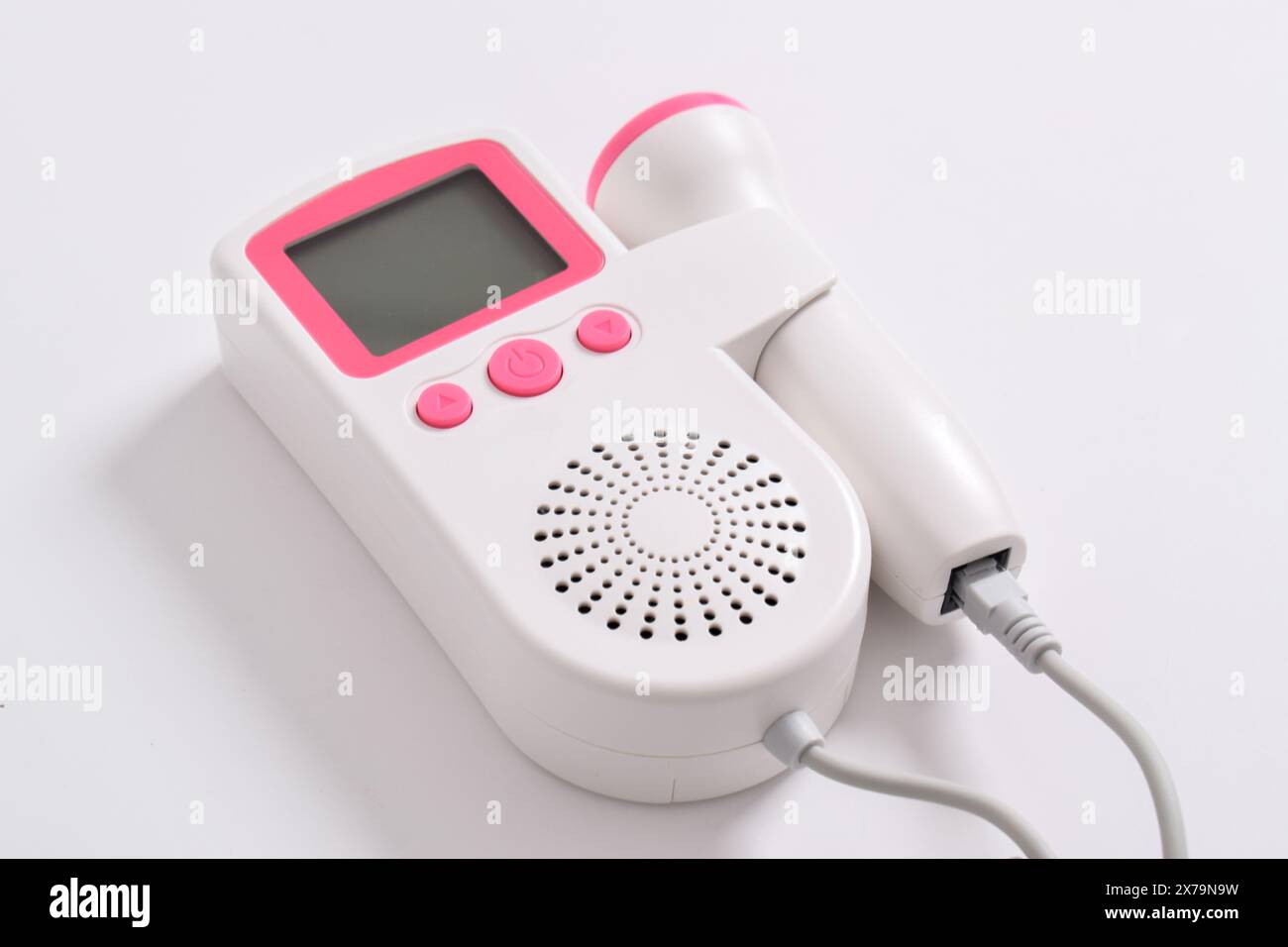 Medical equipment. Fetal doppler isolated on white background, Doppler ...