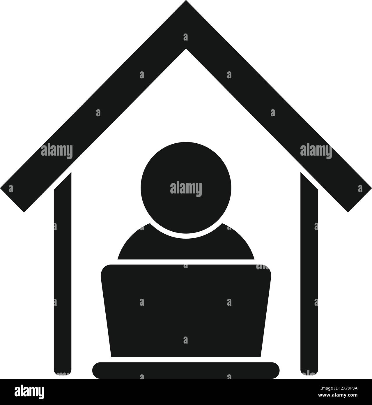 Minimalist black and white flat vector outline graphic design pictogram ...