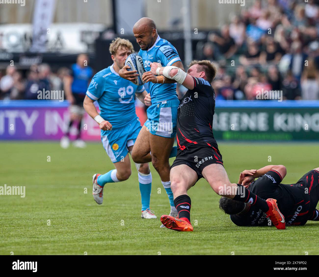 LONDON, UNITED KINGDOM. 18th, May 2024. Tom O’Flaherty of Sale Sharks ...