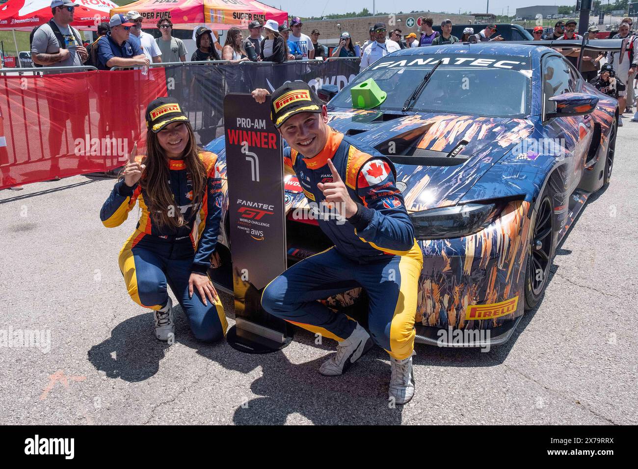 The Americas. 18th May, 2024. Samantha Tan and Neil Verhagen (38) with ...