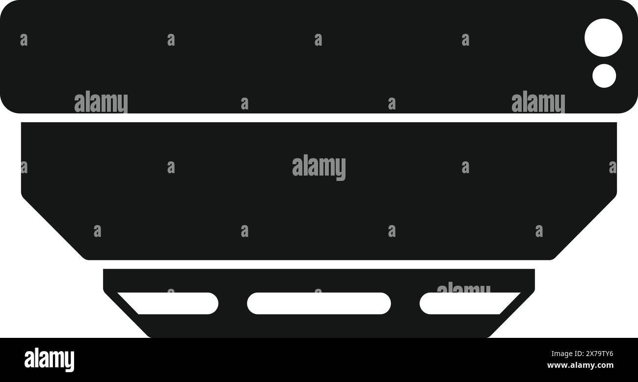 Modern flat vector air conditioning unit icon for hvac climate control ...