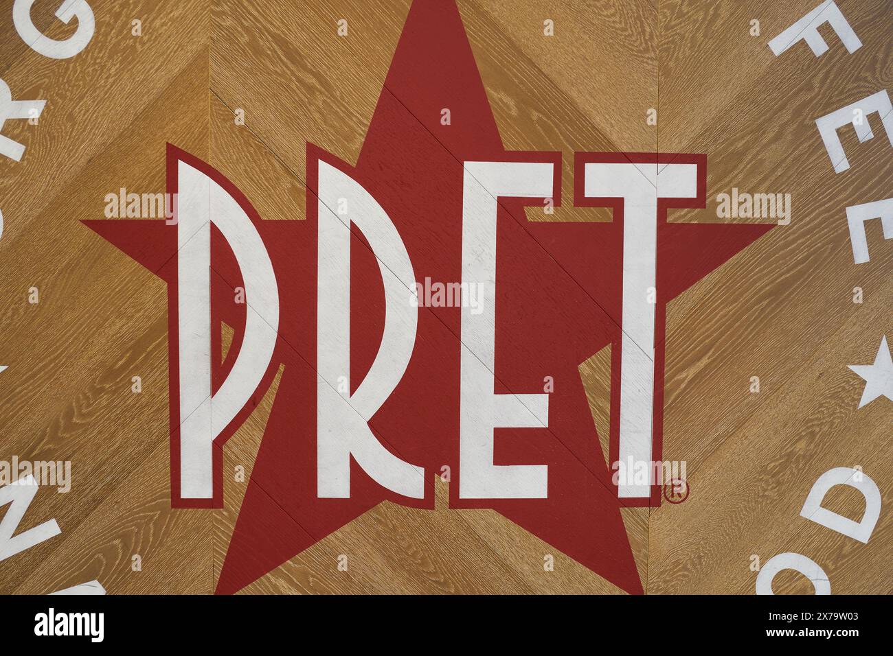 HONG KONG, CHINA - DECEMBER 05, 2023: close up shot of Pret a Manger ...