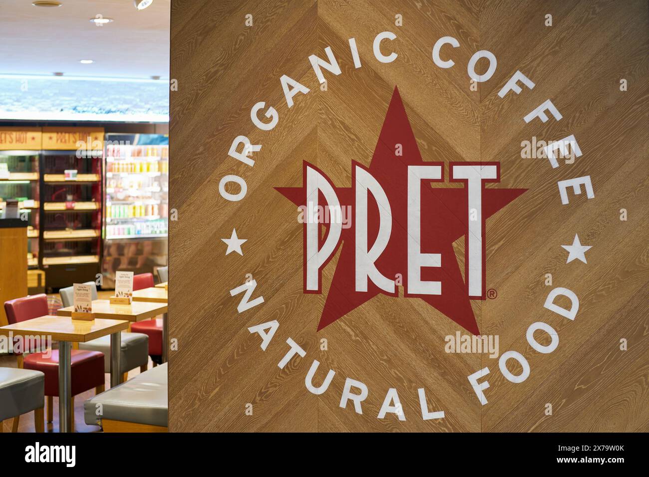HONG KONG, CHINA - DECEMBER 05, 2023: Pret a Manger in Hong Kong. Pret ...