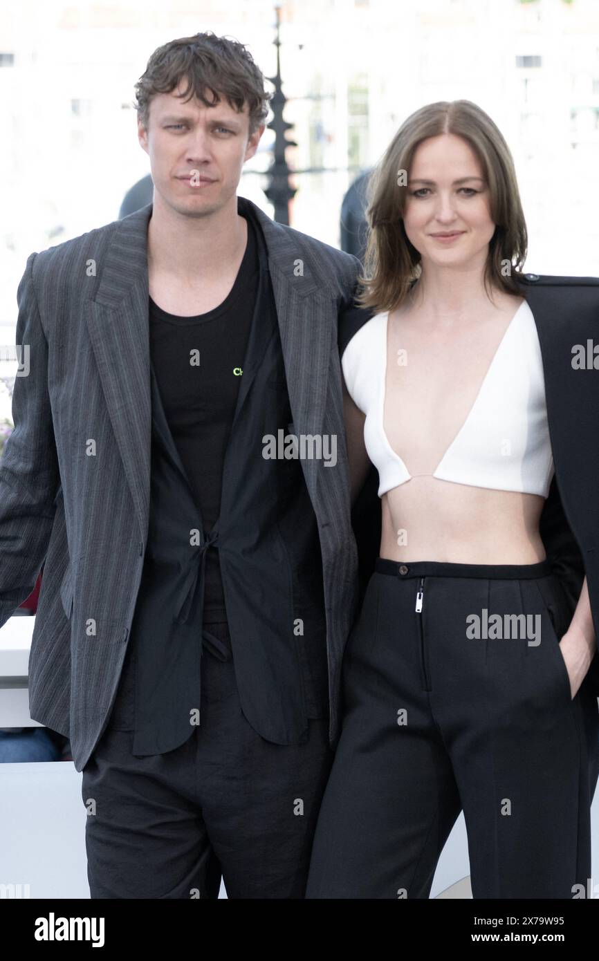 Cannes, France. 19th May, 2024. Renate Reinsve and Halfdan Ullmann ...