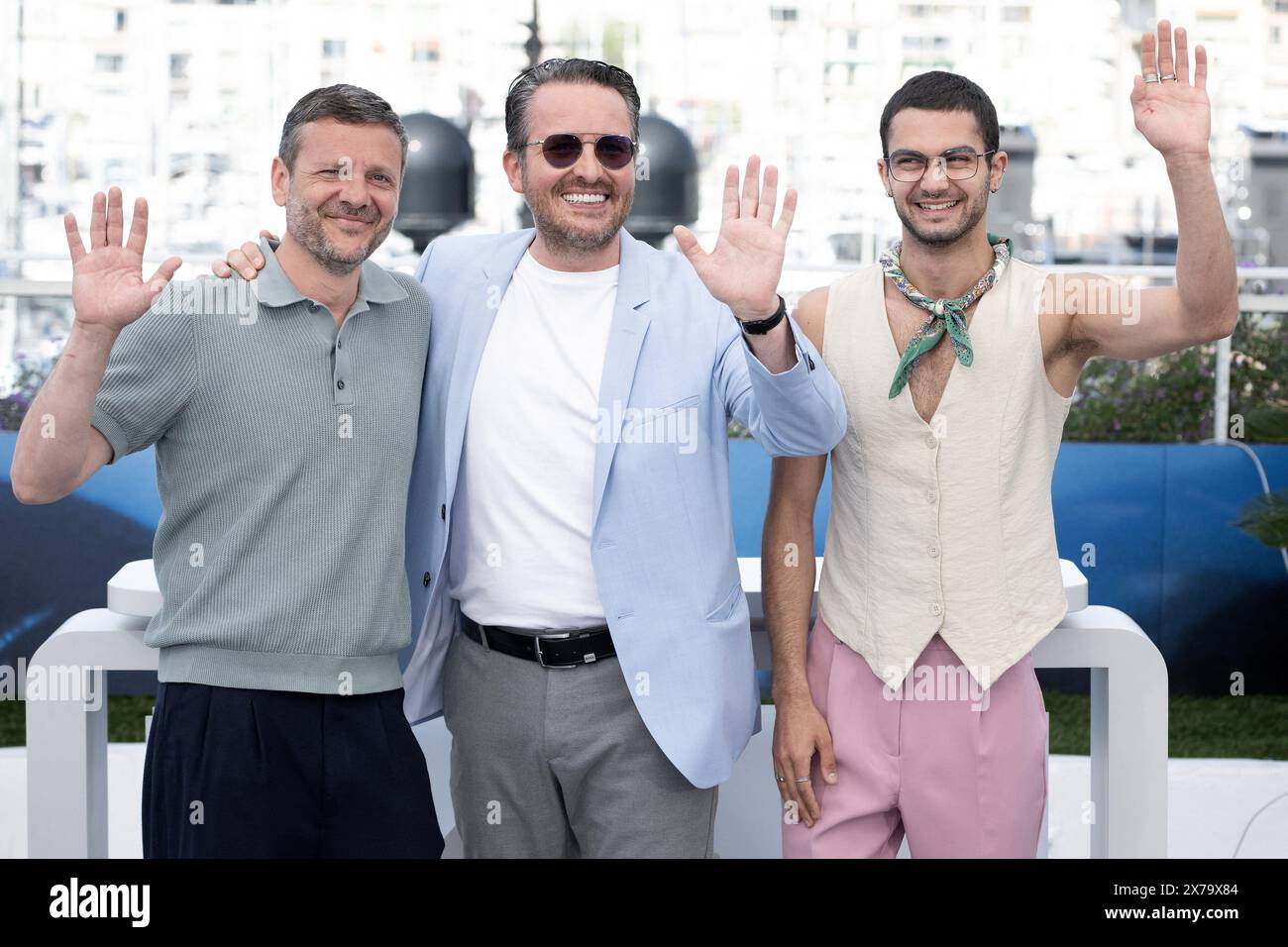 Cannes, France. 19th May, 2024. Bogdan Dumitrache, Emanuel Parvu and ...