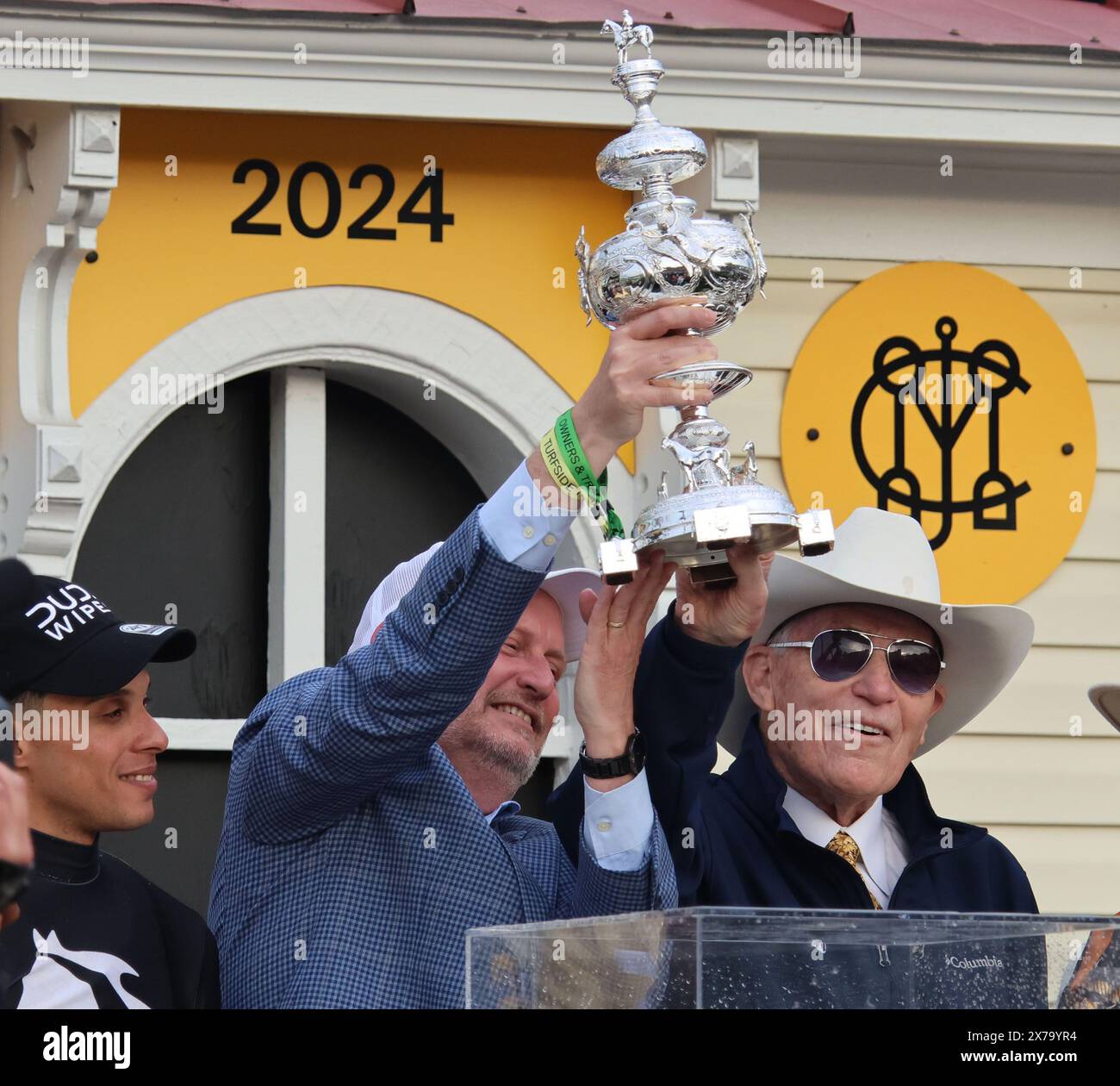 Baltimore, United States. 18th May, 2024. Seize the Grey's jockey Jaime ...