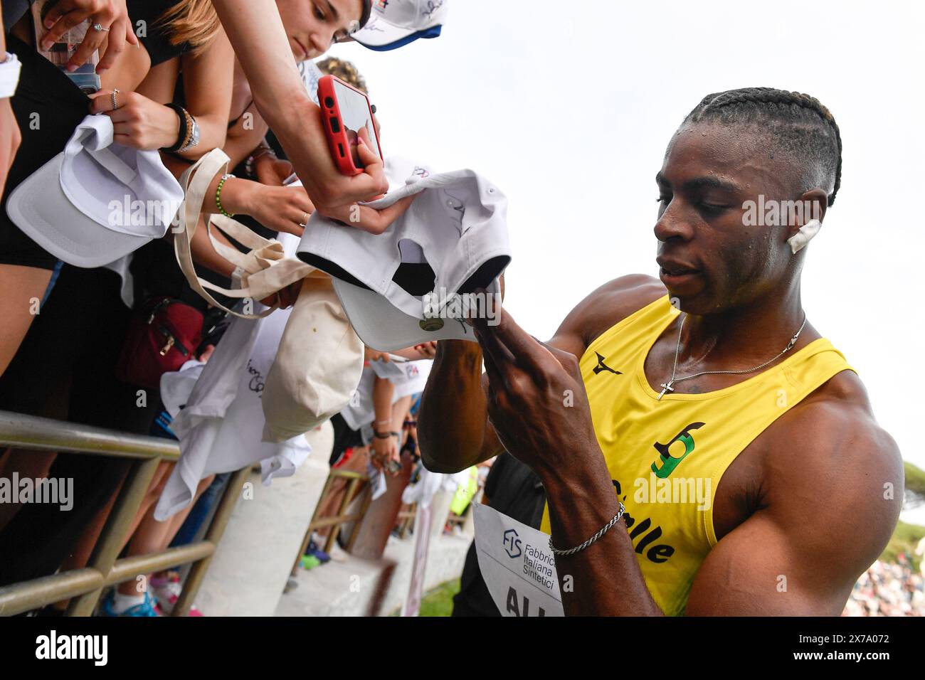Rome, Italy. 18th May, 2024. Chituru Ali of Italy signs autographs ...