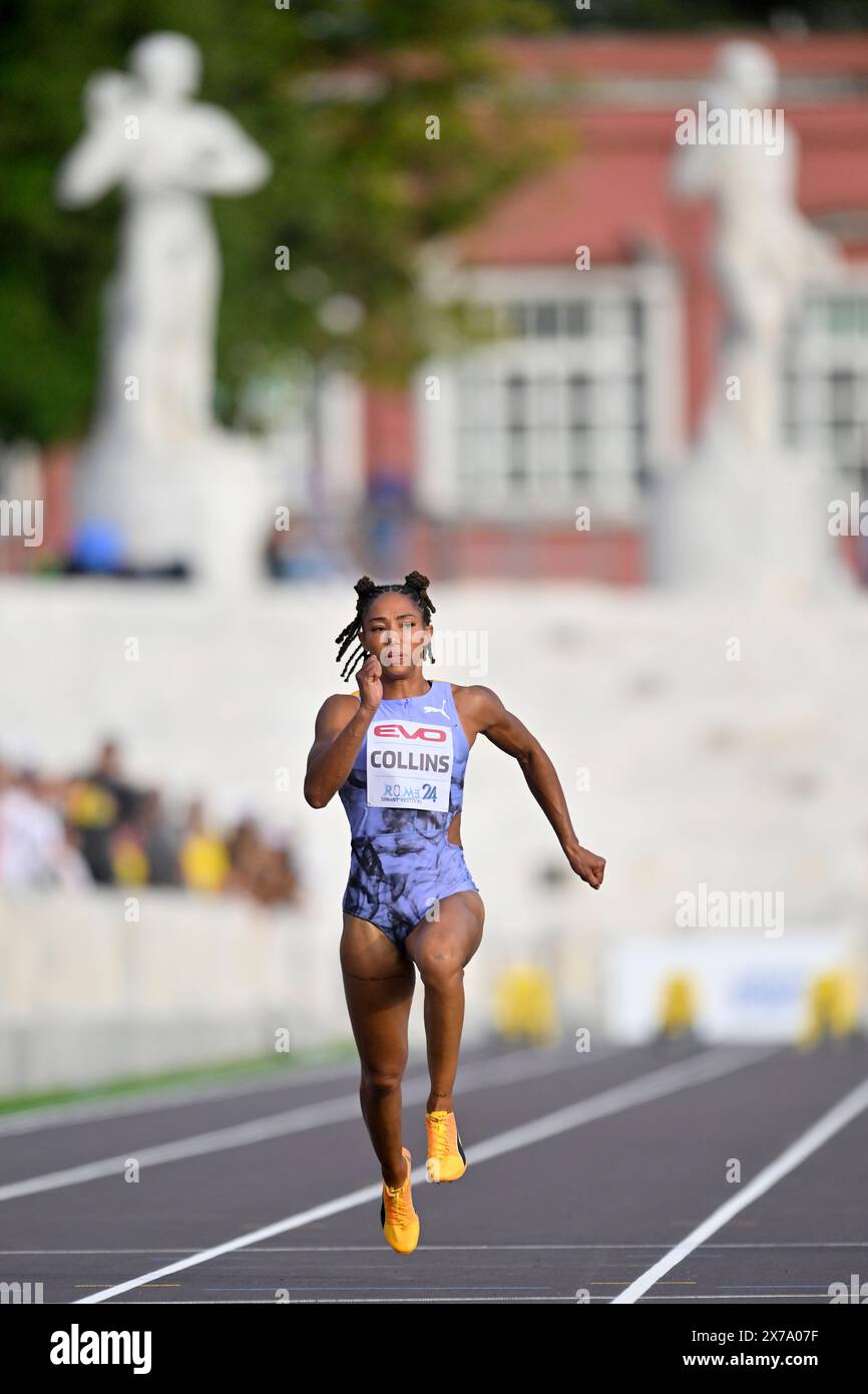 Rome, Italy. 18th May, 2024. Shania Collins of United States competes ...