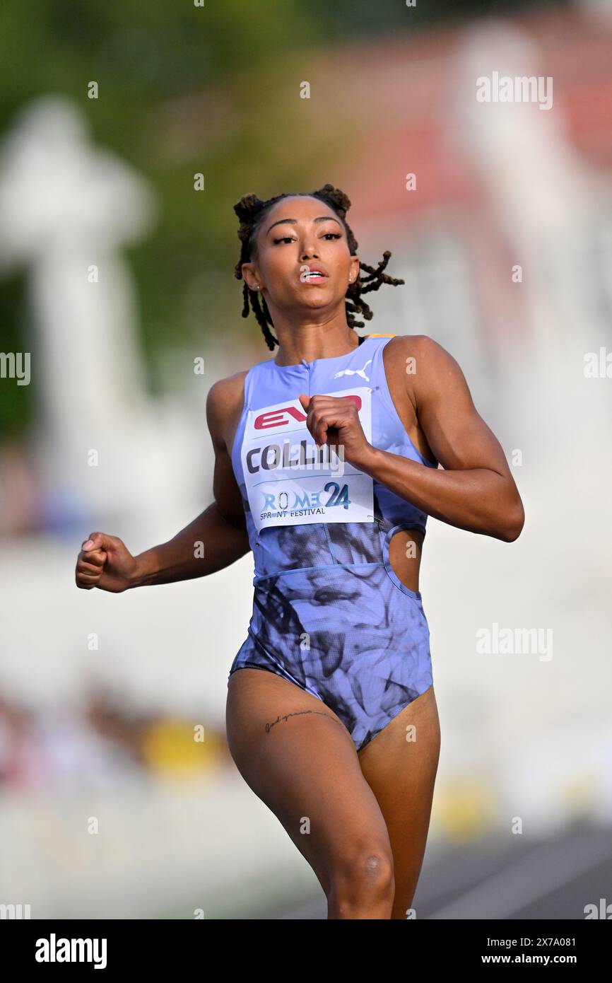 Rome, Italy. 18th May, 2024. Shania Collins of United States competes ...