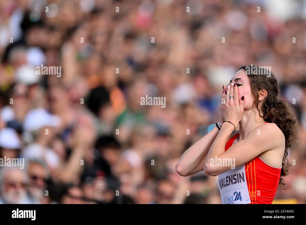 Rome, Italy. 18th May, 2024. Elisa Valensin of Italy celebrates after ...