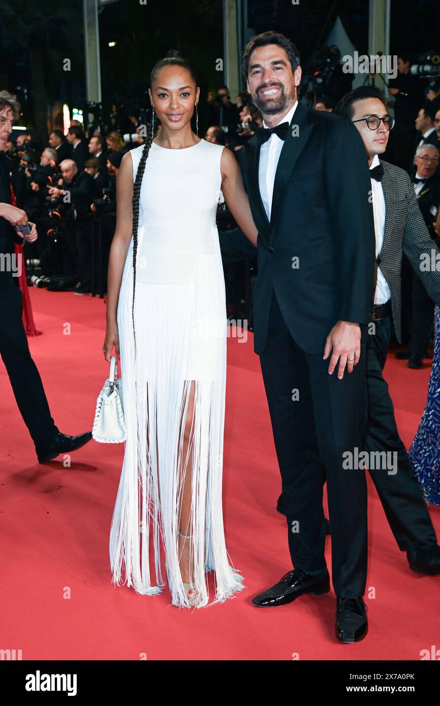 Cannes, France. 18th May, 2024. Susan Chardy and Jeremy Chardy ...