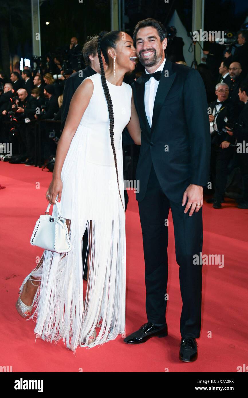 Cannes, France. 18th May, 2024. Susan Chardy and Jeremy Chardy ...