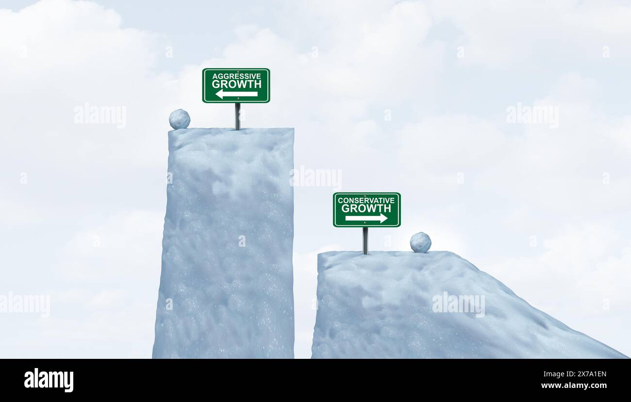 Aggressive And Conservative Growth as the metaphor of the snowball ...