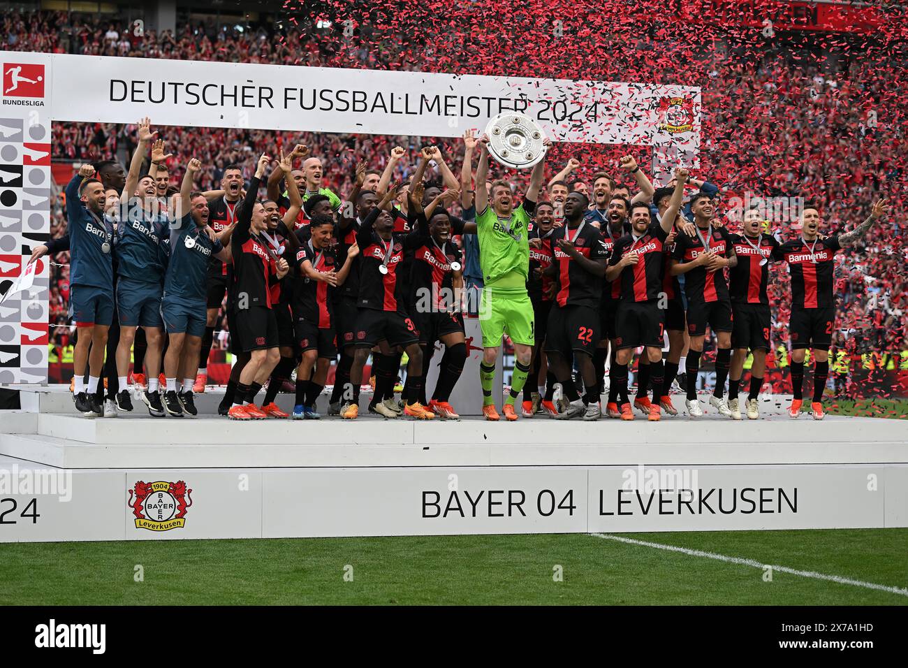 Bayer leverkusen bundesliga trophy 2024 hi-res stock photography and images - Alamy