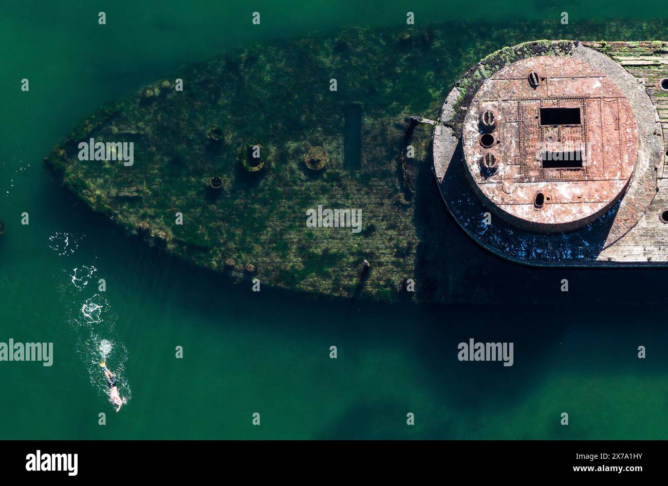 HMVS Cerberus War Ship, Port Phillip Bay, Melbourne. The wreck of the ...