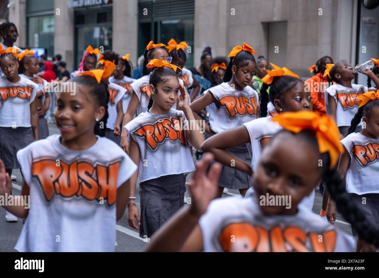 New York, United States. 18th May, 2024. Young dancers from the P.U.S.H ...