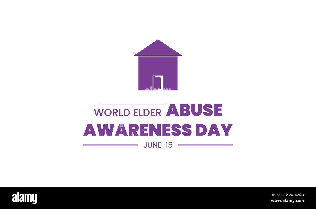 World Elder Abuse Awareness Day background or banner design template ...