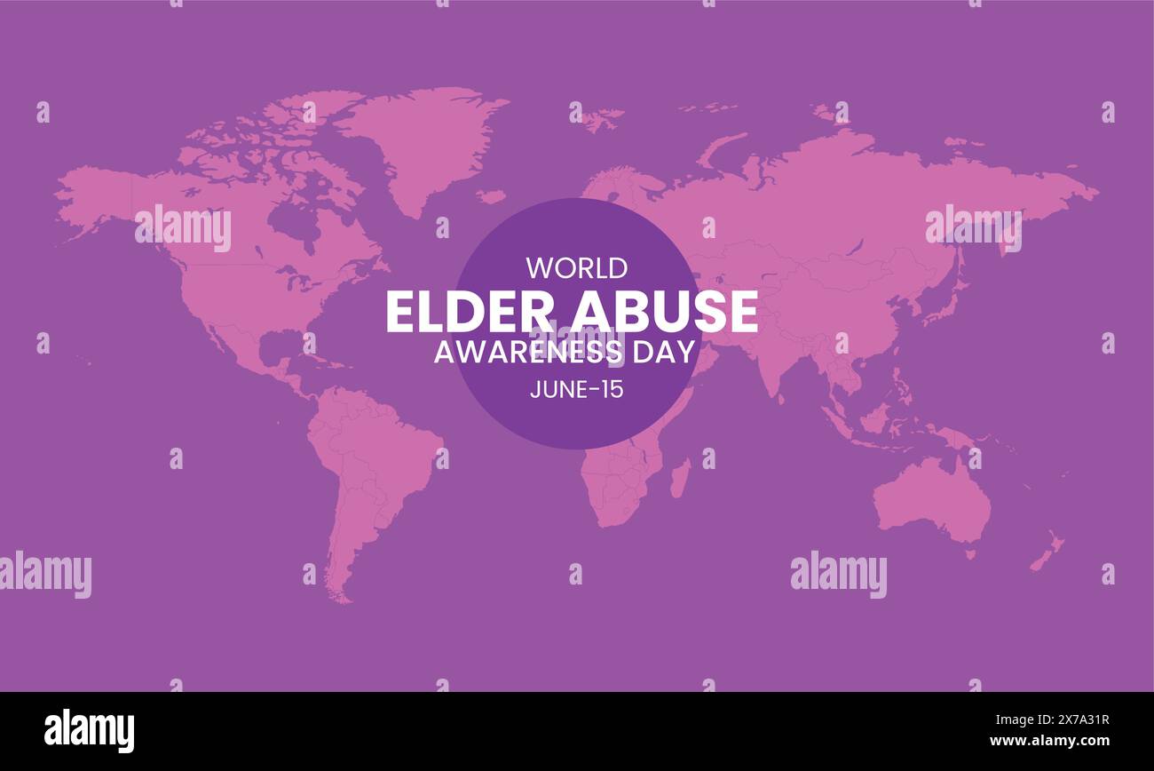 World Elder Abuse Awareness Day background or banner design template ...