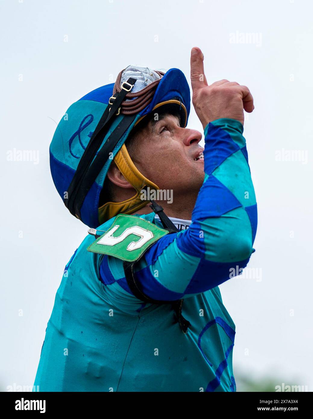 Baltimore, United States. 18th May, 2024. Jockey Javier Castellanos ...