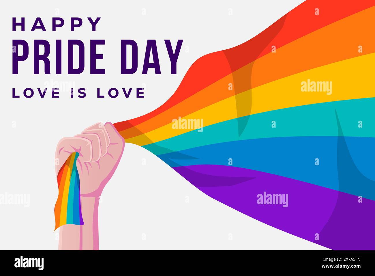 Rainbow flag parade Stock Vector Images - Alamy