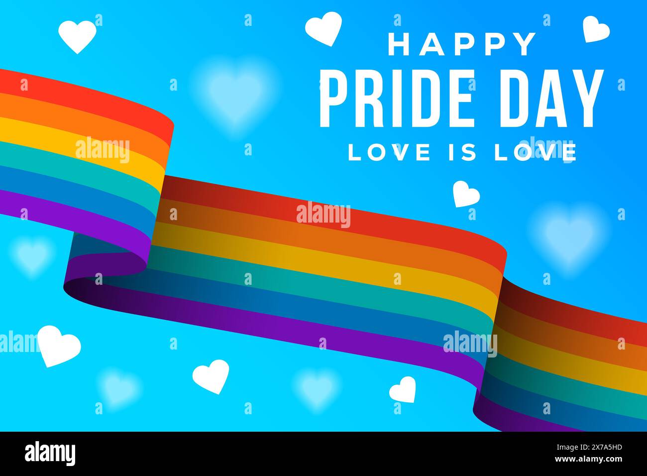 Gradient Happy Pride Day Background Illustration Design Stock Vector